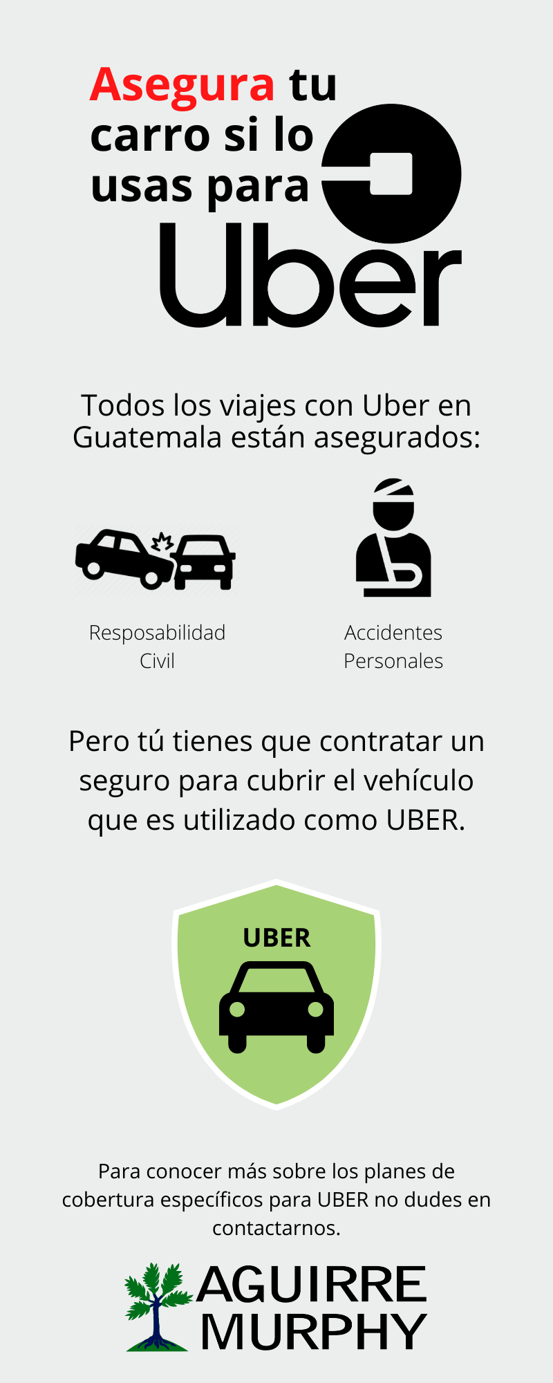 Si utilizo mi vehículo como UBER ¿Puedo asegurarlo? - Aguirre Murphy